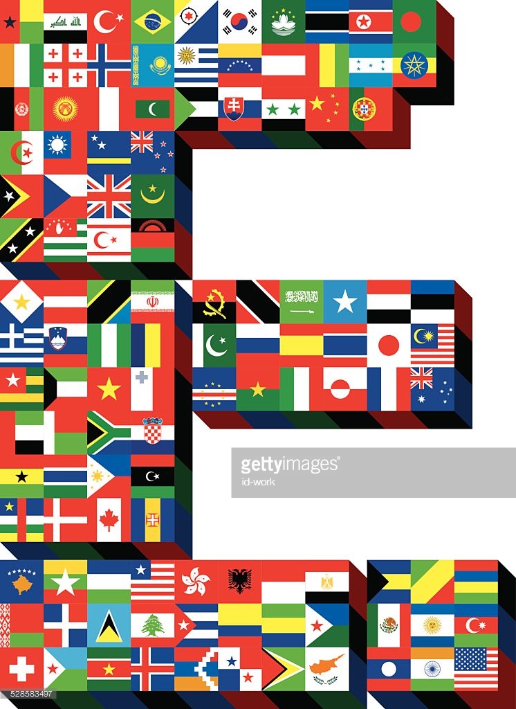 Heraldry of Life: ARTISTIC ALPHABET with Flags of the World