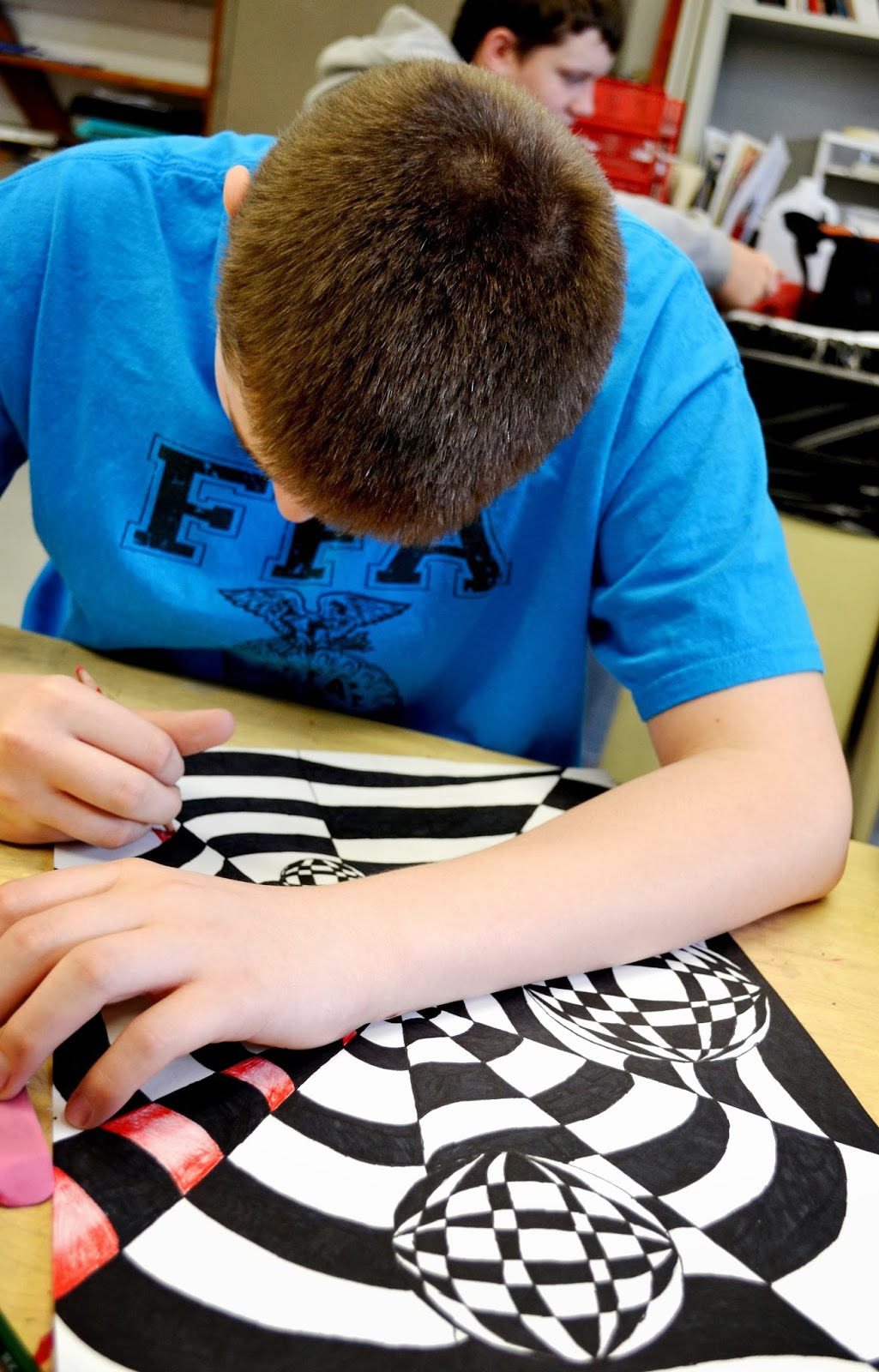 Op Art in the style of Bridget Riley | Lessons from the K-12 Art Room