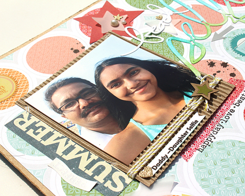 sei lifestyle: "Beach Selfie" Summer Scrapbook Layout