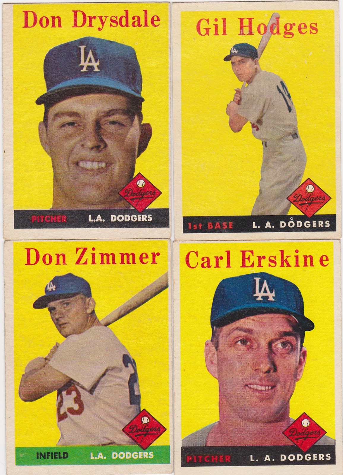 Talking Heads: The Topps 1958 Baseball Set: 1958 Topps' Colors, Team by ...
