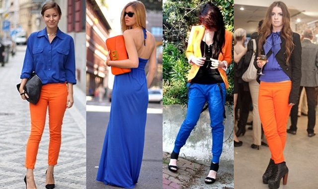 É tendência: Azul Klein + Laranja - Blog da Sú