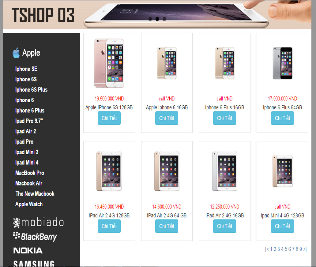 Share mã nguồn phát triển về shop bán máy tính trực tuyến tshop 13 ...