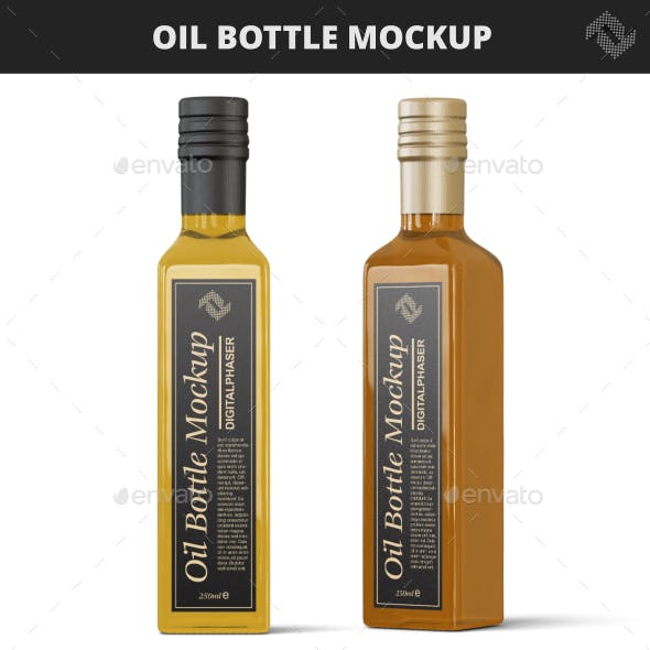 120+ Best Oil Bottle Mockup Templates | Graphic Design Resources