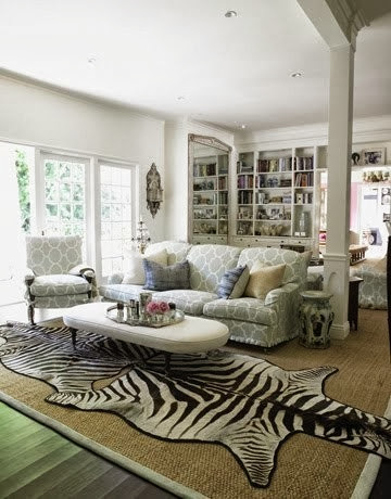 Eye For Design: Decorating With Zebra Rugs....A Contemporary Classic
