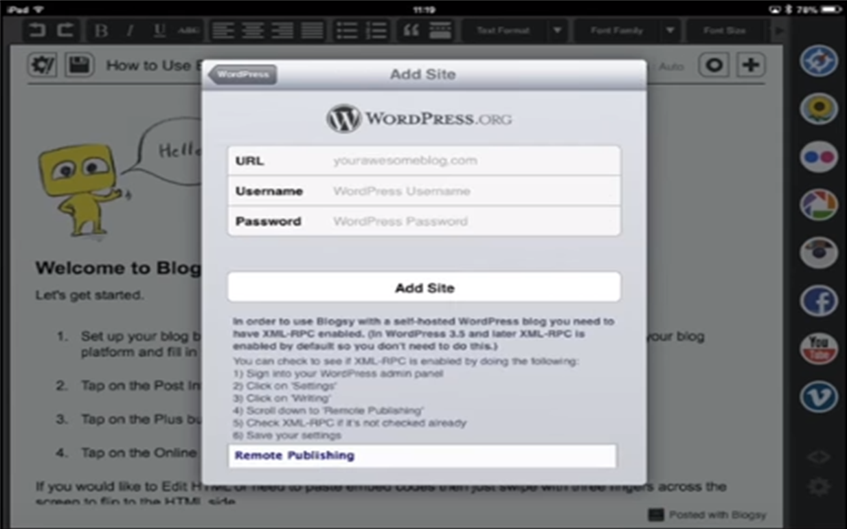 Blogsy ,, The Best Blogging App For iOS