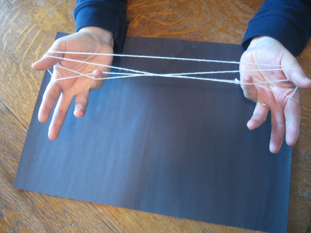 Almost Unschoolers: The Eiffel Tower String Trick - Step by Step