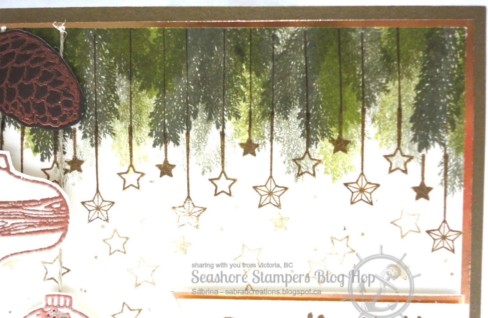 Stamp & Create With Sabrina: Forever Evergreen - Seashore stampers Blog Hop