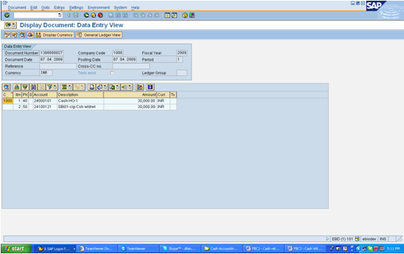 Free SAP Training Manuals: T Code- FBCJ : SAP FI USER MANUAL - Cash ...