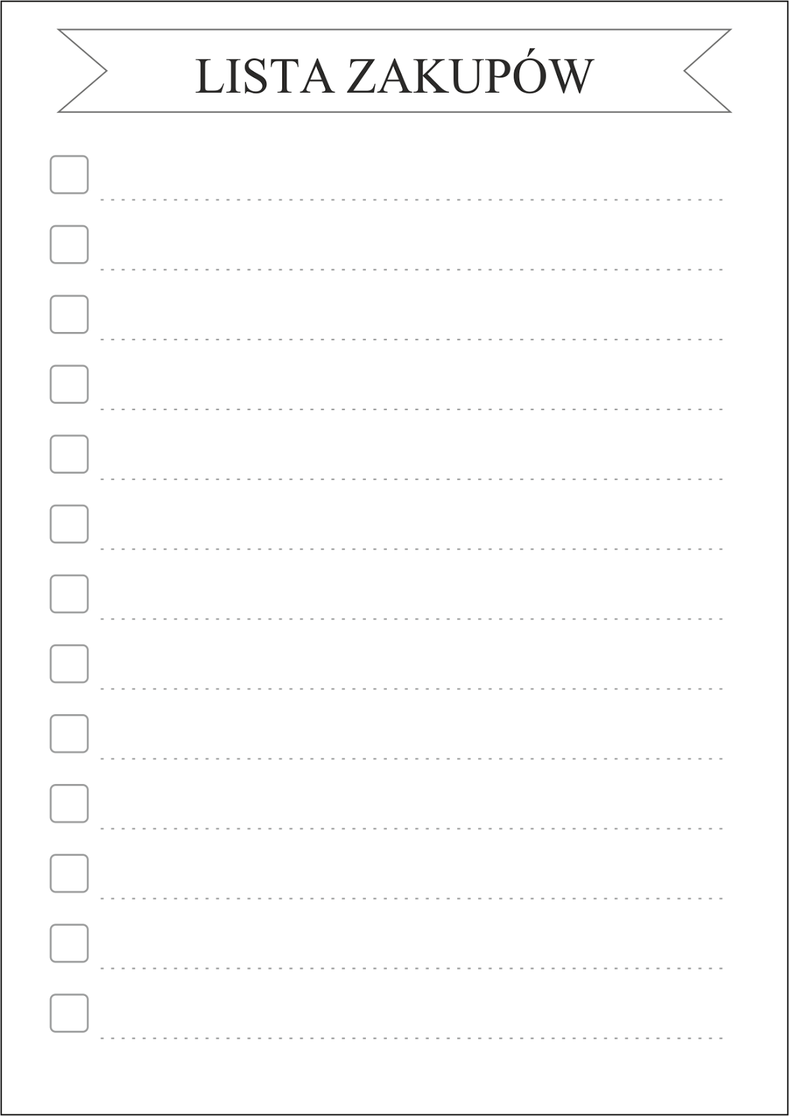 DIY Planer - organizer do wydrukowania | Piafka