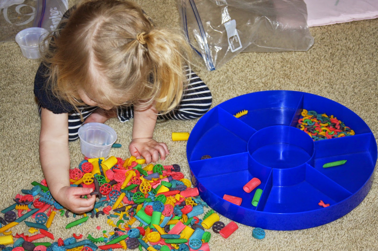 Homeschooling with a Classical Twist: Pasta Sort {Tot Time}