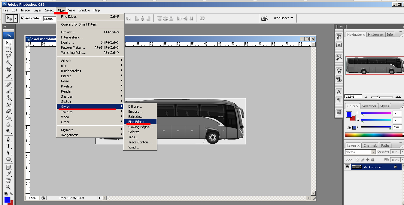Cara buat blueprint bus di photoshop | Membuat Model bus dengan Zmodeler dan blender
