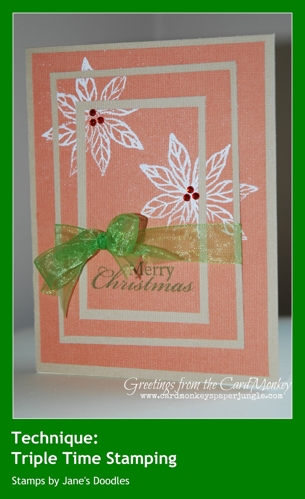 CardMonkey's Paper Jungle: Triple Time Stamping ... and a Winner!