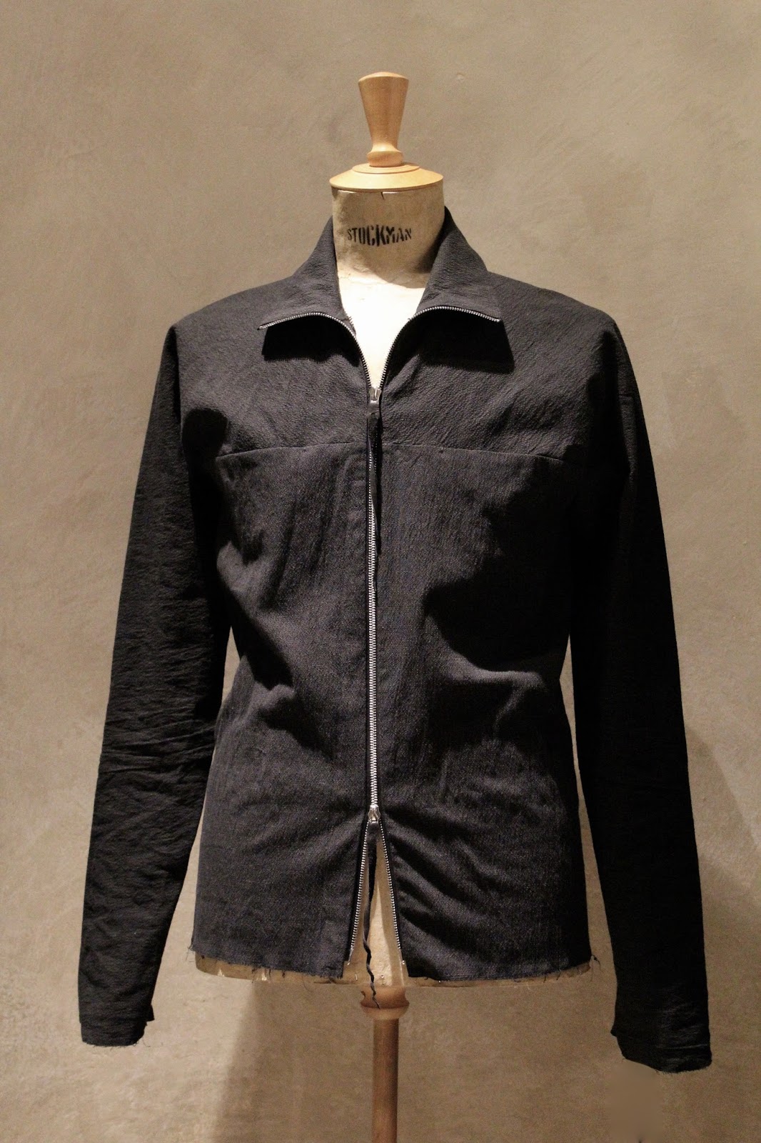 M.A+ SS18 Zipped Tall Collar Shirt