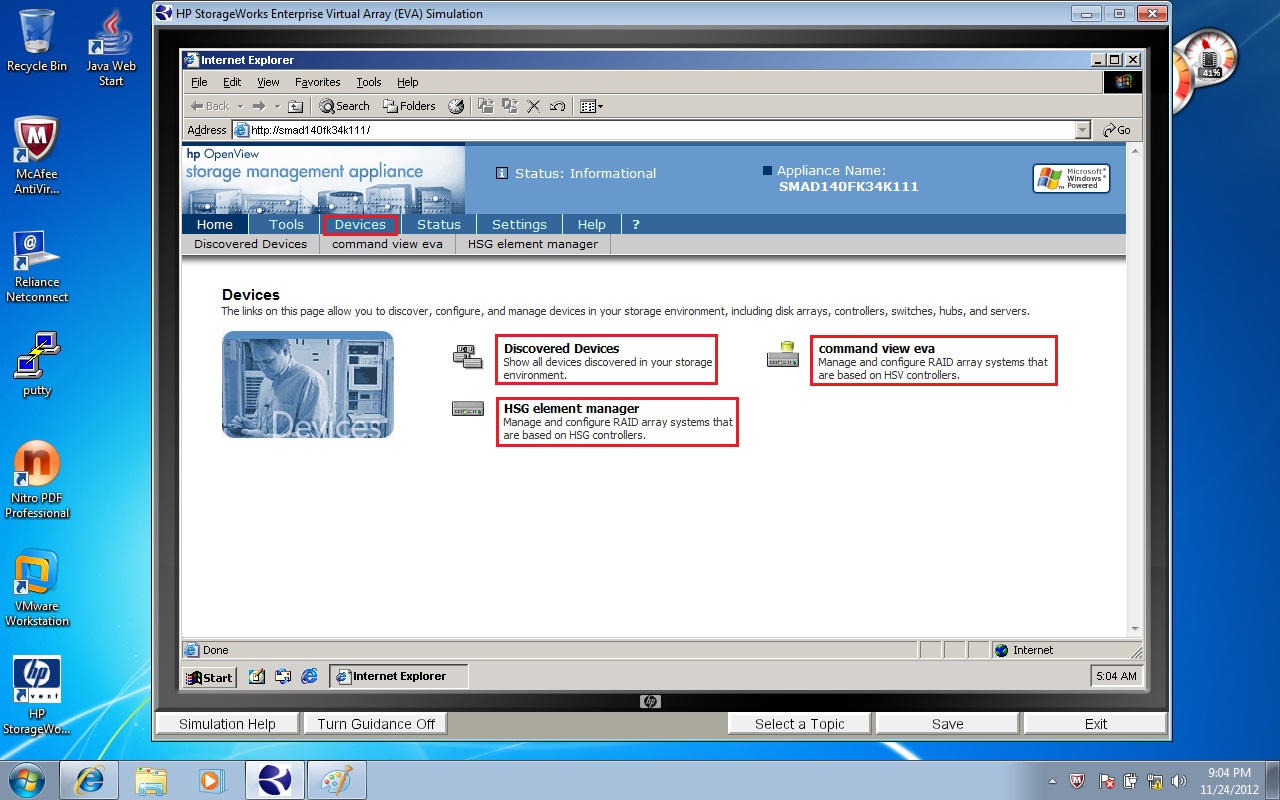 Remote Infrastructure Management: HP COMMAND VIEW EVA TUTORIAL