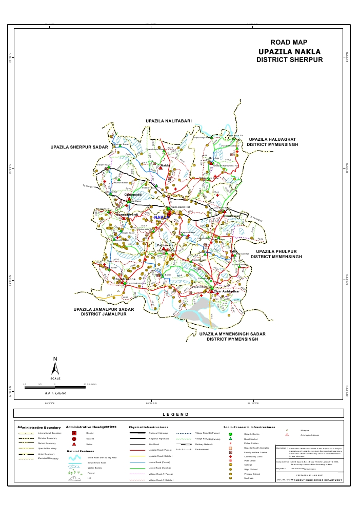 Mouza & Land Use Maps of Nakla Upazila, Sherpur, Bangladesh - Tourism ...
