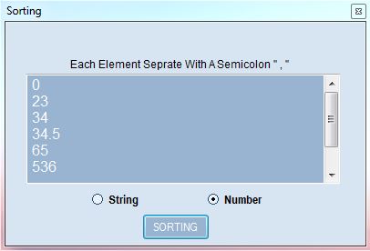 Sort Int Array and String Array using Function in VB.NET.
