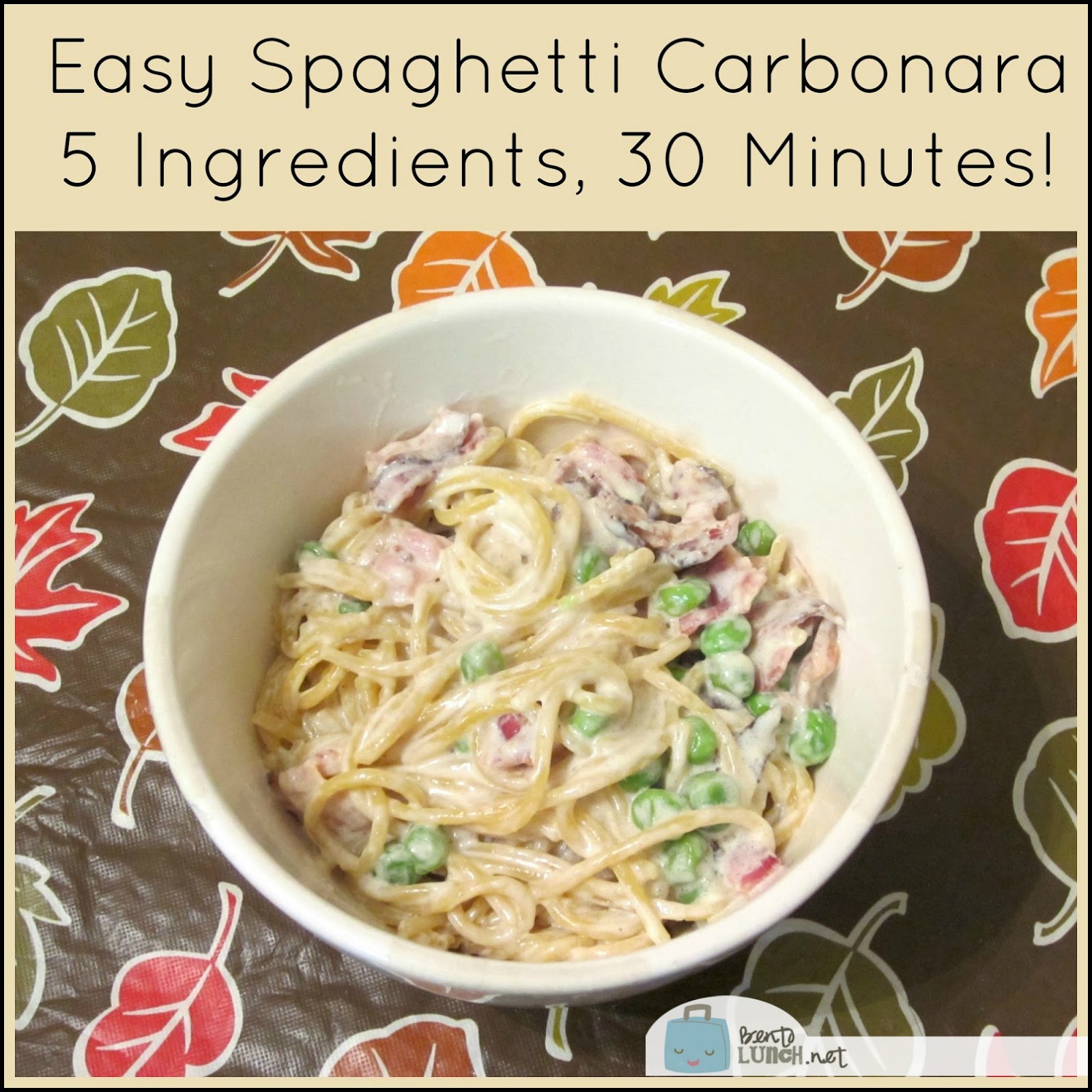 Quick & Easy Spaghetti Carbonara {Recipe}