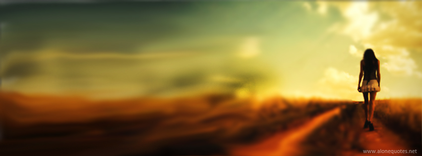 Alone girl facebook cover photos - Alone Quotes