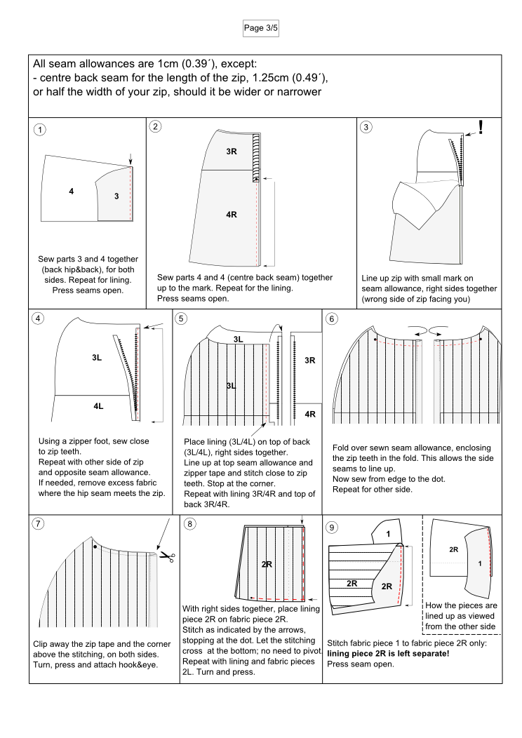 Imaginesque: Free Skirt with Overlap Sewing Pattern