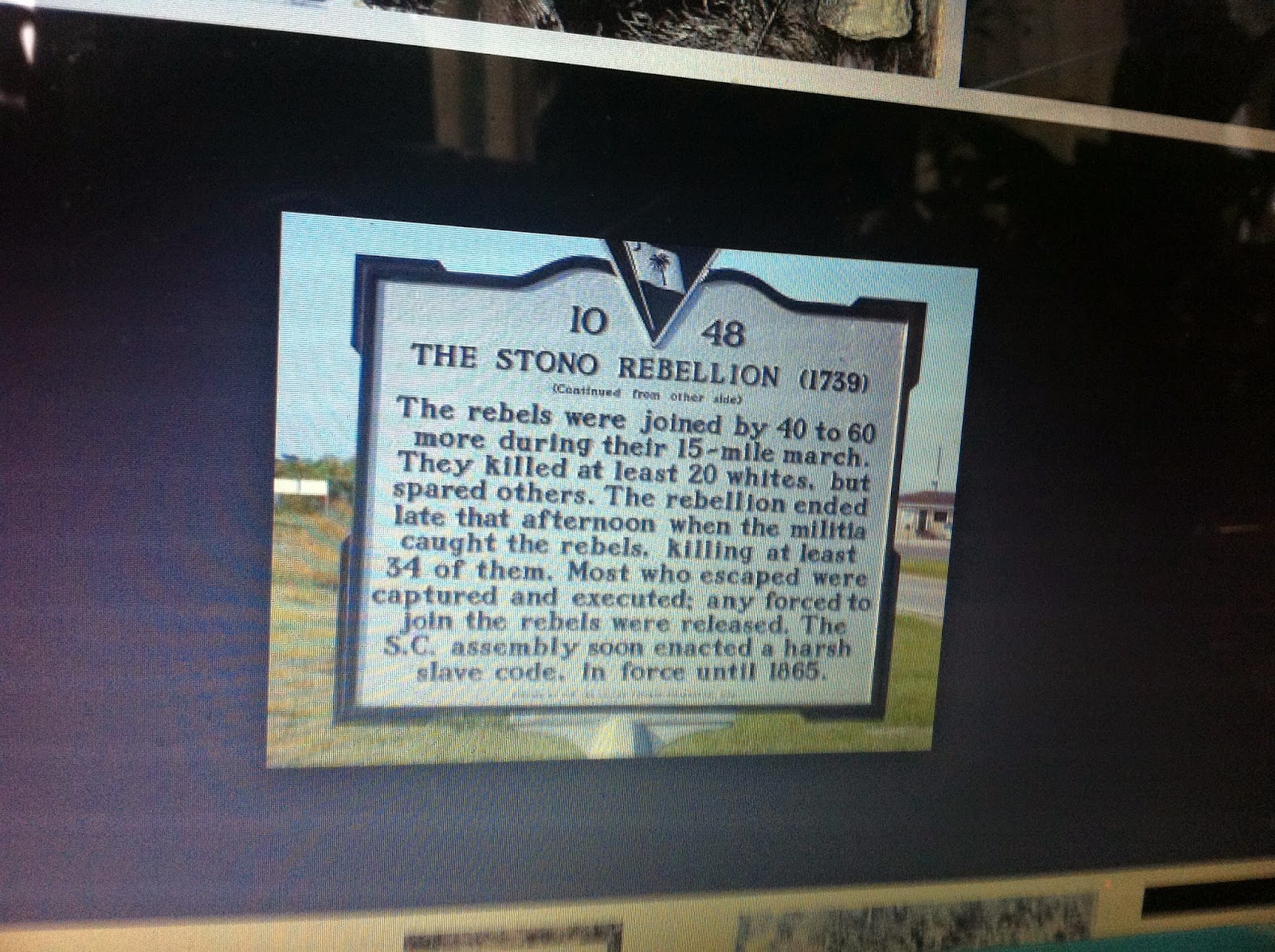 THE BLACK SOCIAL HISTORY:: BLACK SOCIAL HISTORY : 1739 STONO REBELLION ...