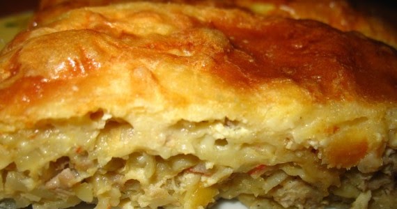 EASY DELICIOUS MEAT PIE (no kneading) ~ Macedonian Cuisine