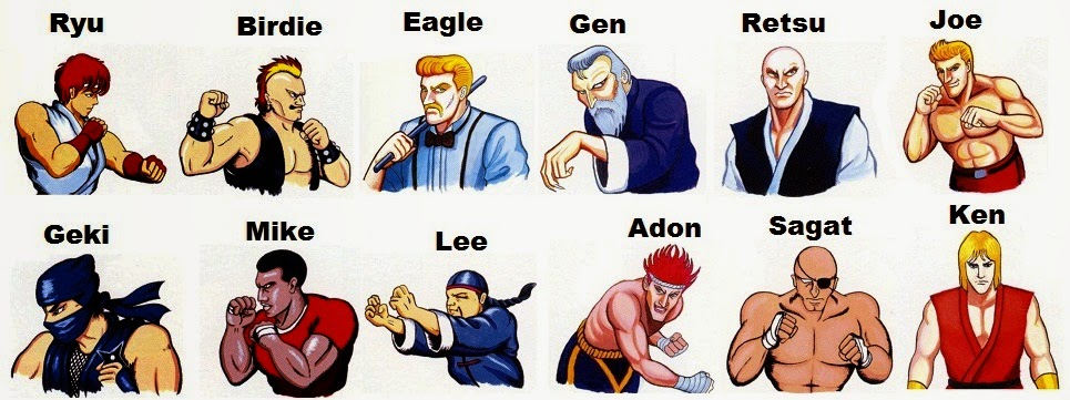 Street Fighter Characters List