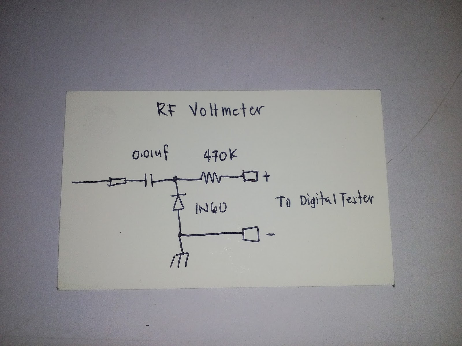 du1vss (D.I.Y.): QRP RF Voltmeter from your Junk Box