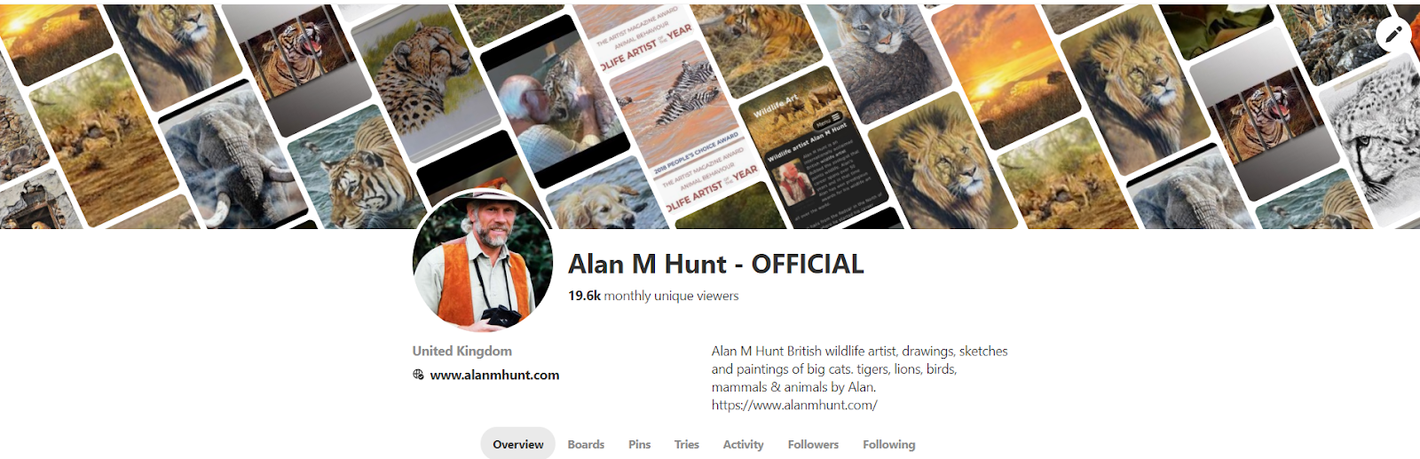 British Animal Artist Alan M Hunt: Alan M Hunt Wildlife Artist Original ...