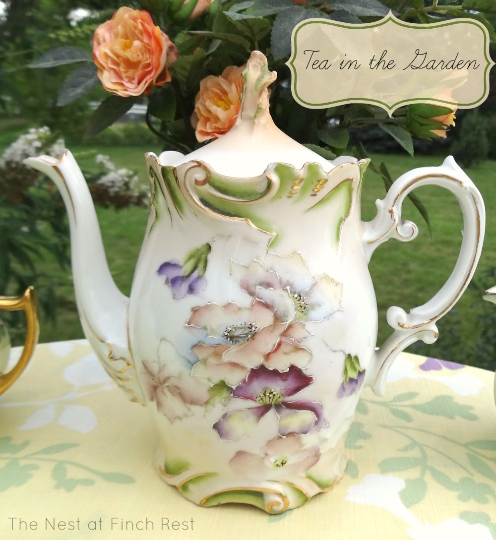 The Nest at Finch Rest: A Garden Tea for Two and GIVEAWAY WINNER!
