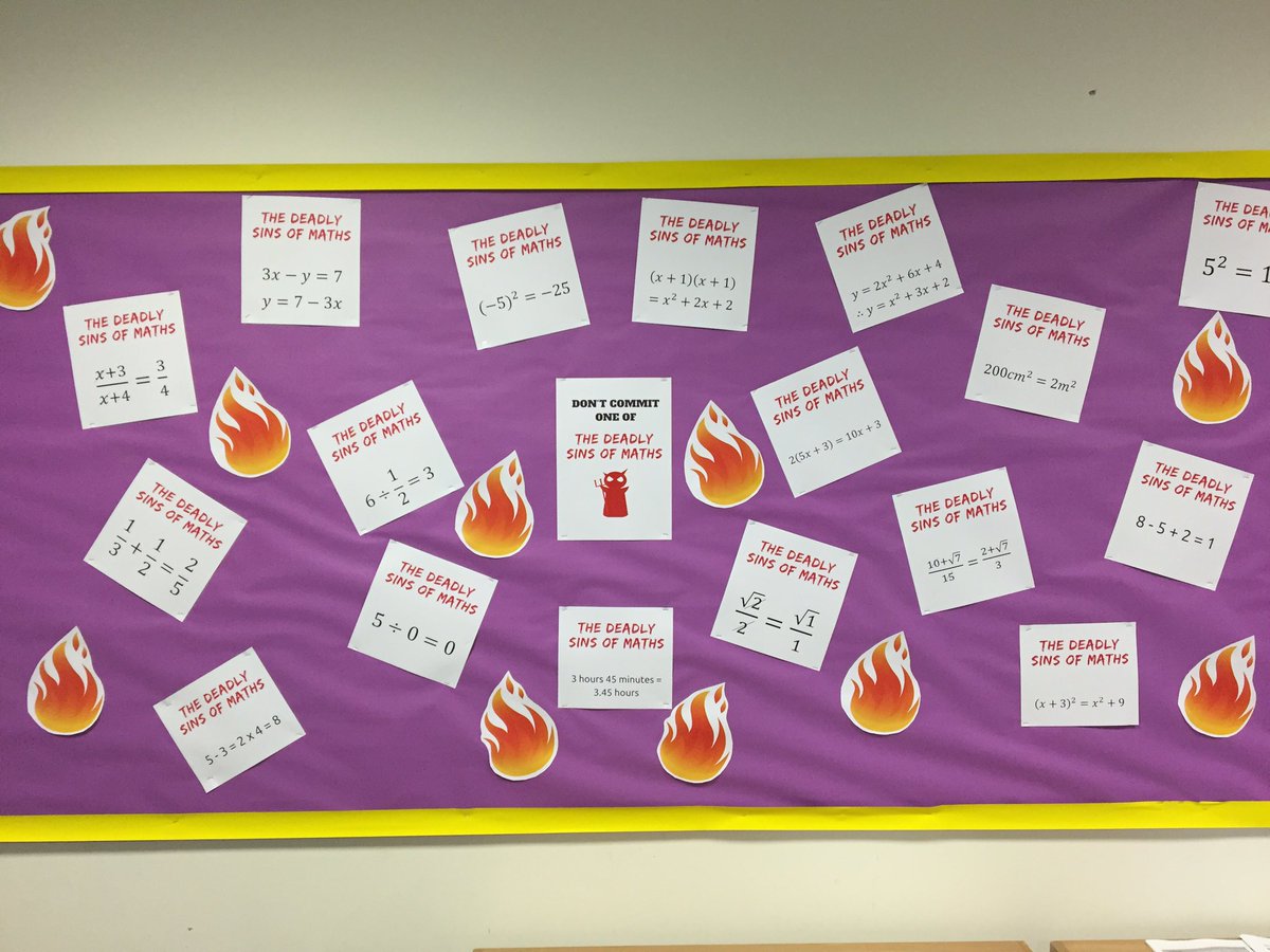 Resourceaholic: The Deadly Sins of Maths