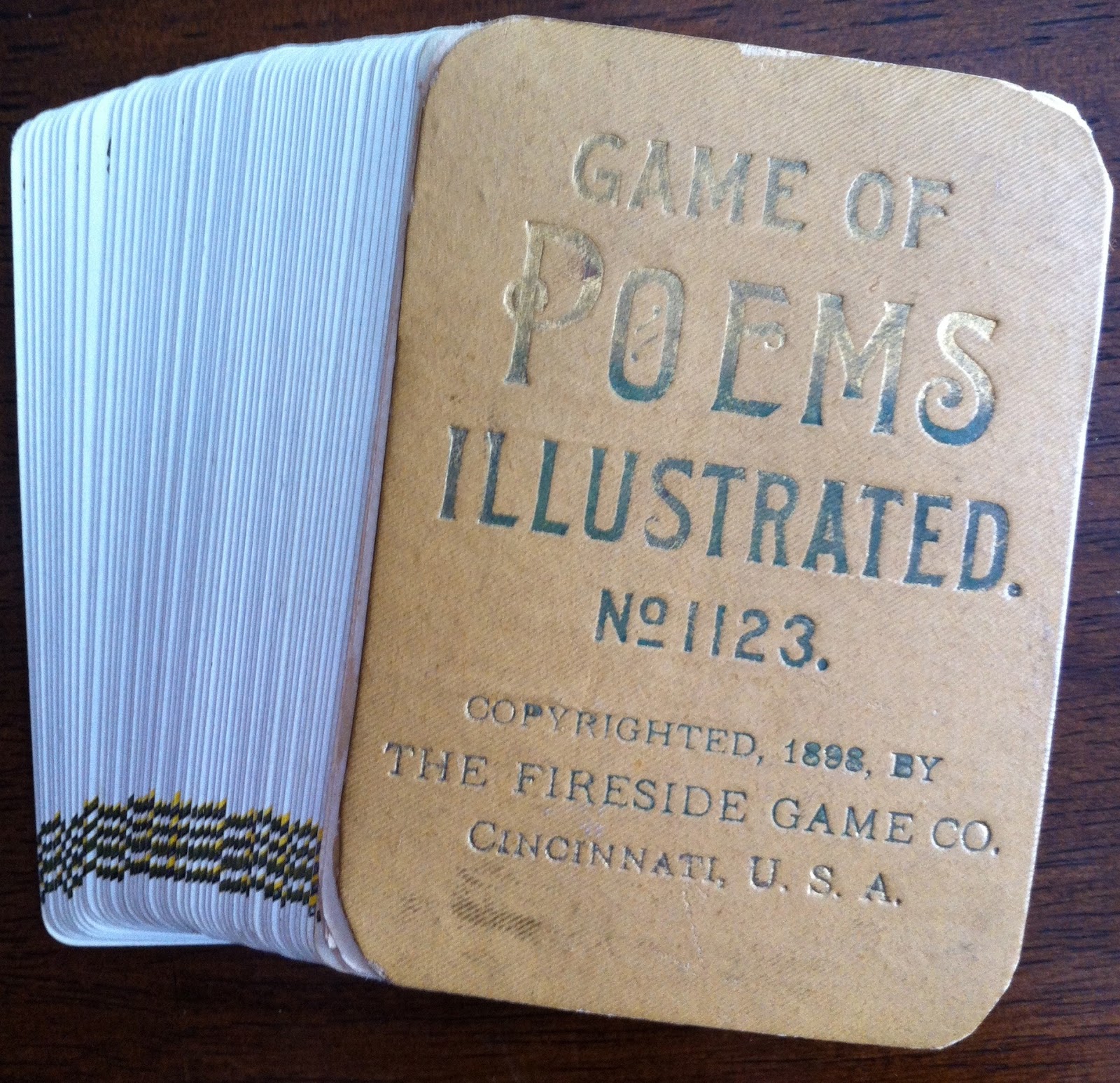 Poetry & Popular Culture: Whistful Memories: Poetry Playing Cards