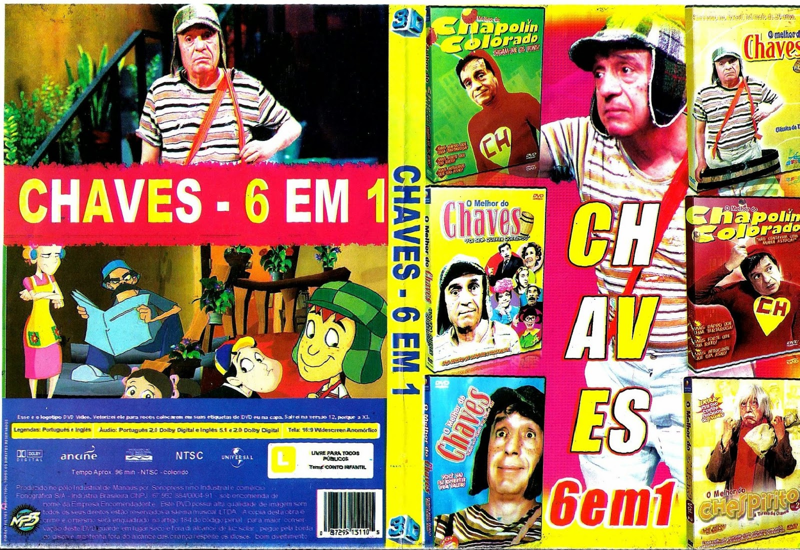 As melhores capas de filmes: Chaves 6 x 1