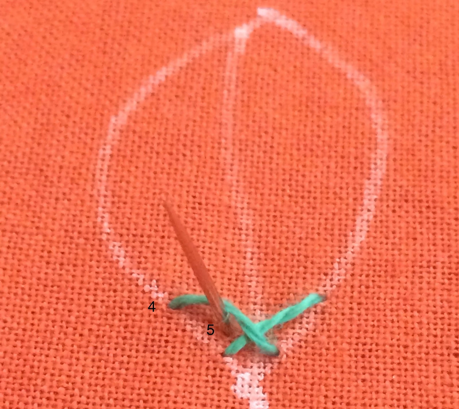 Queenie's Needlework: Sunday Stitch School: Lesson 45 - Leaf Stitch