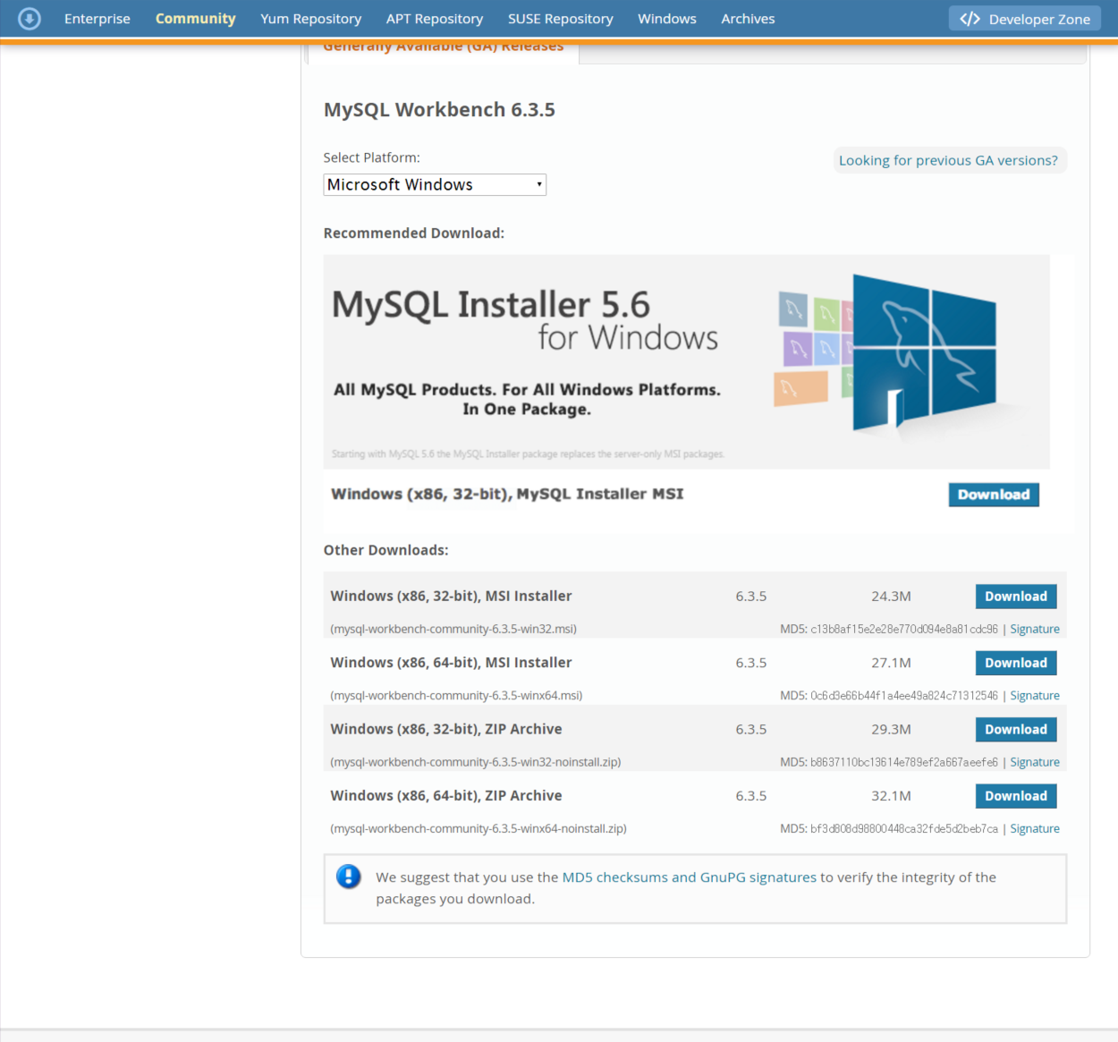 Fail Setting Mysql 및 Mariadb를 위한 Tool Mysql Workbench 설치 및 기본 운용