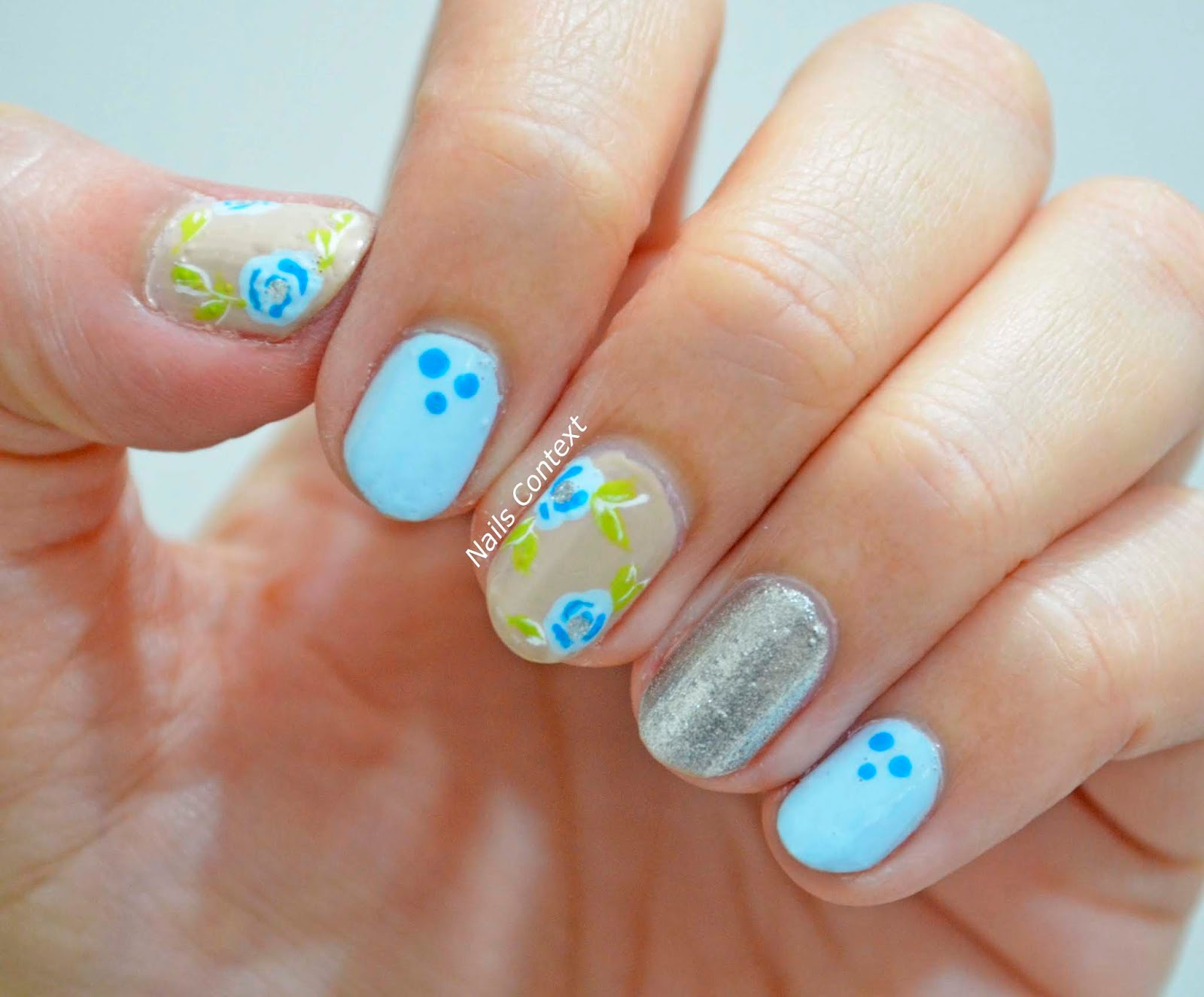 Nails Context: Winter Florals