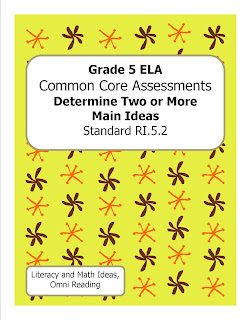 Literacy & Math Ideas: Grade 5 Common Core Assessments