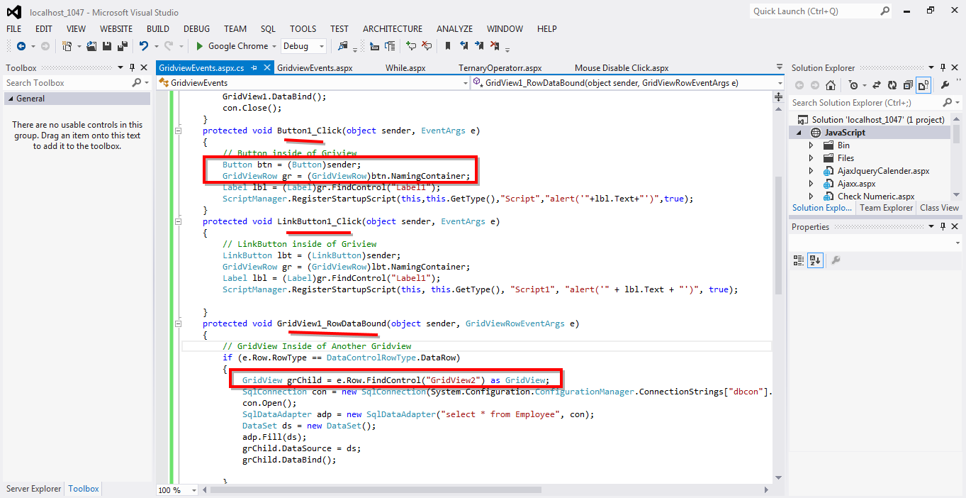 How to use Gridview Inside Another Controls using Asp.Net C# ...