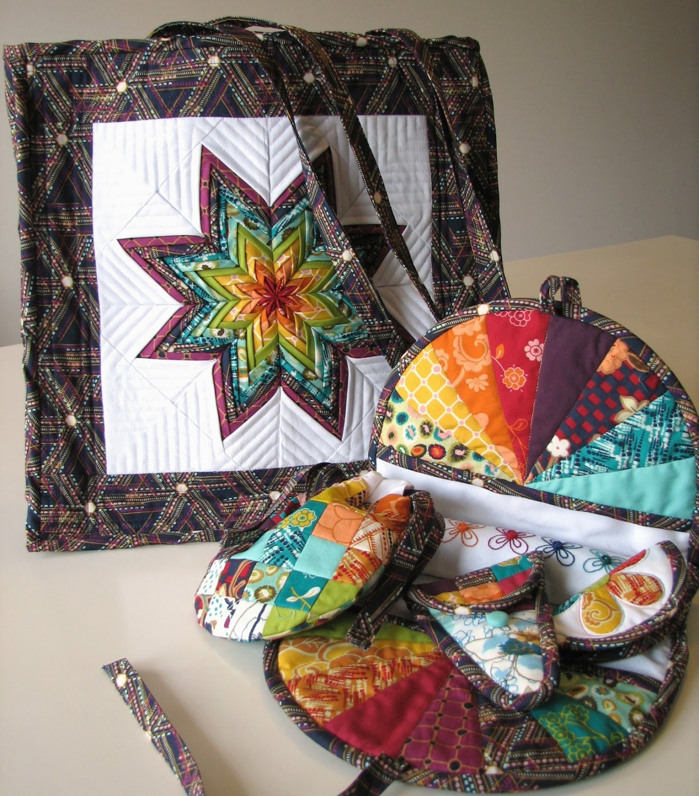 Such a Sew and Sew: Folded Fabric Star: Tote Bag Edition