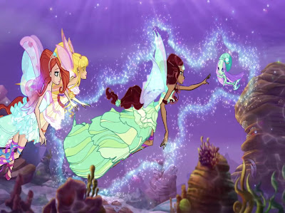 ¡Imágenes de la conexión mágica de Layla con su Selkie Lenny! - Winx ...