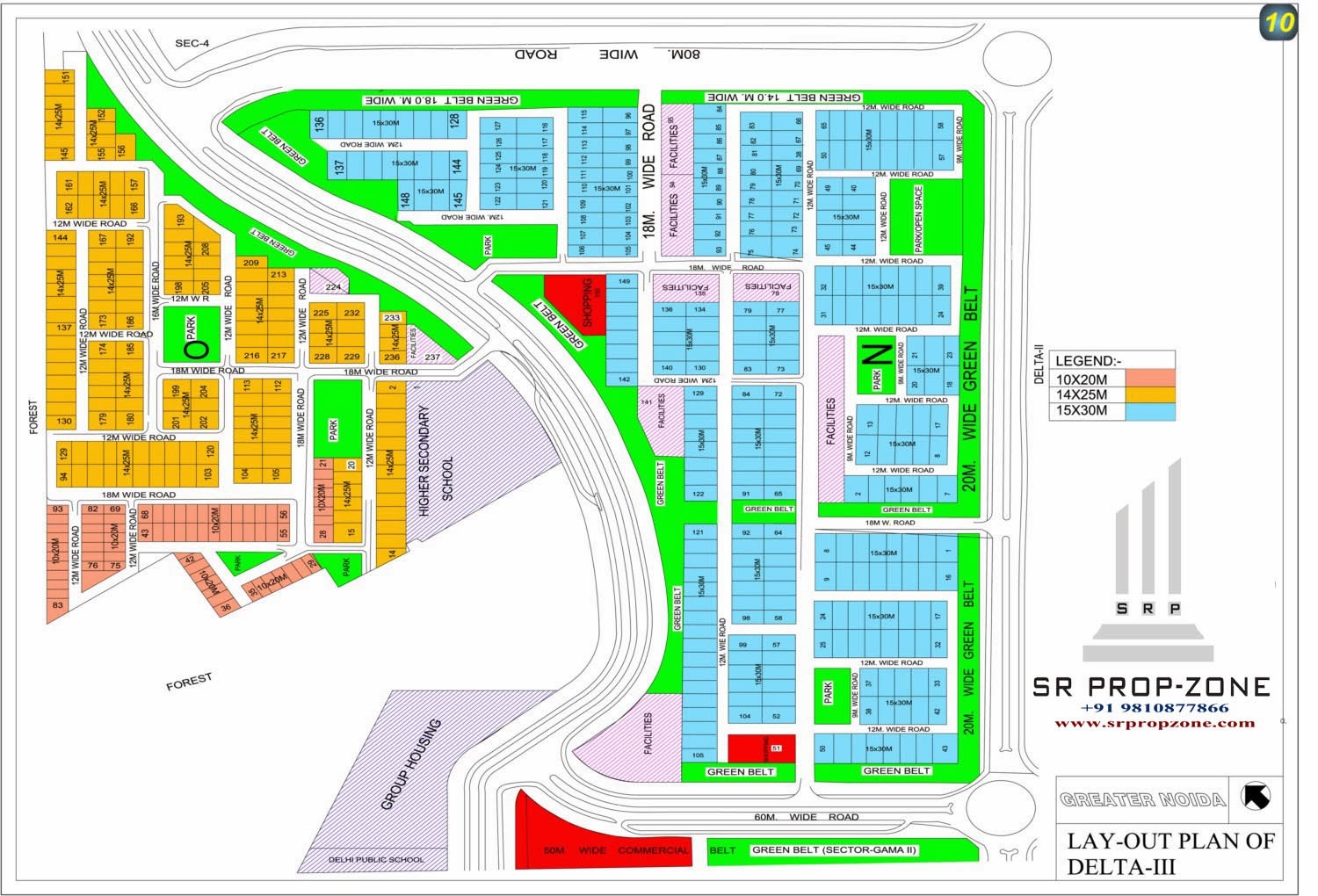 Greater Noida Industry I BUY I SALE I RENT: Layout Plan of Delta-III ...