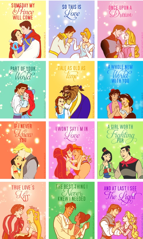 Disney Movie Princesses: Princess Tag Lines