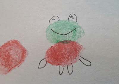 Kid O'Clock: Frog Thumbprint Craft