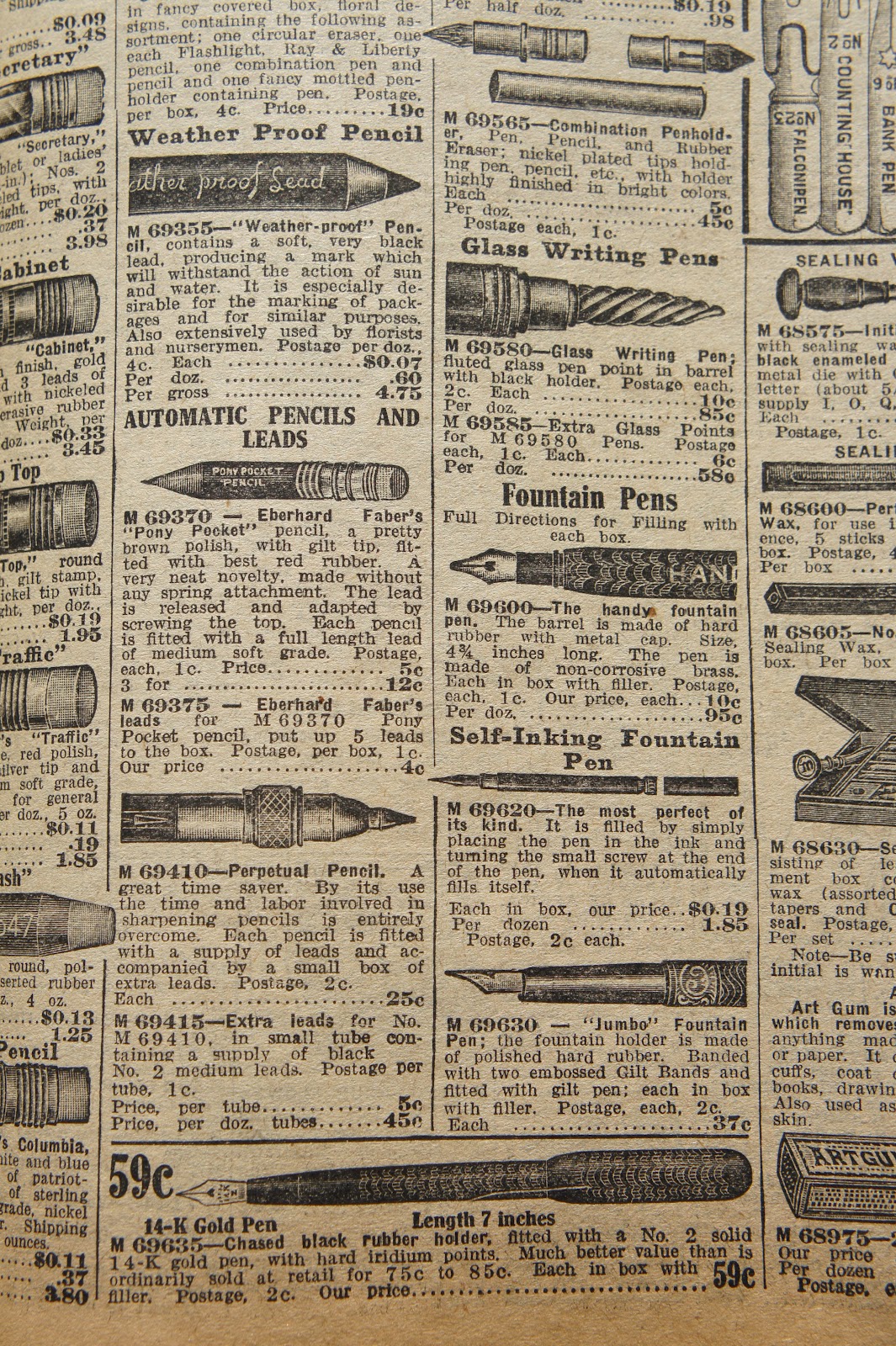 Vintage Technology Obsessions: Writing Materials Circa 1912 in ...