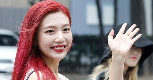 Joy gives off Disney princess vibes with her red locks