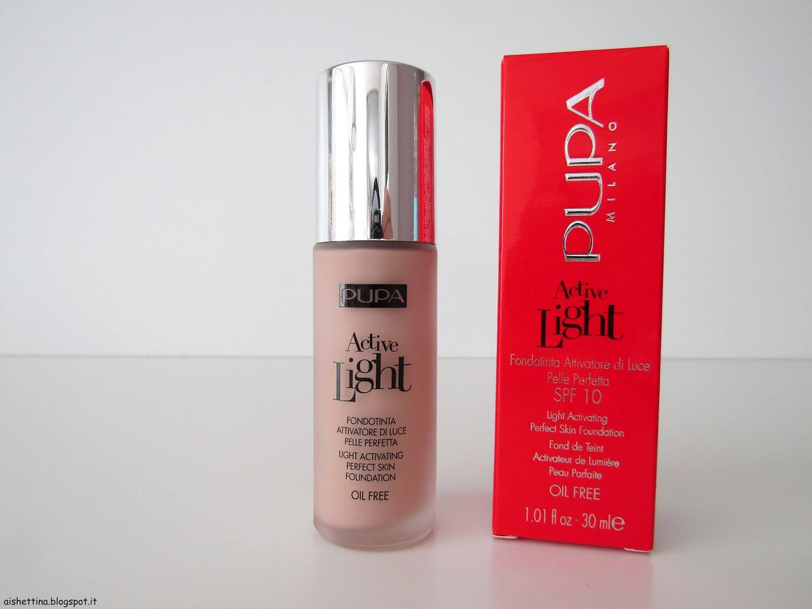 REVIEW: Pupa Active Light foundation - Aishettina