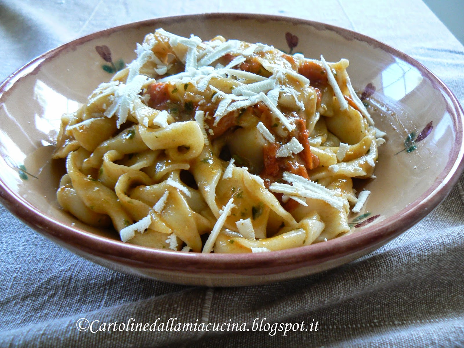 Cartoline dalla mia Cucina: Sagne torte o 'ncannulate