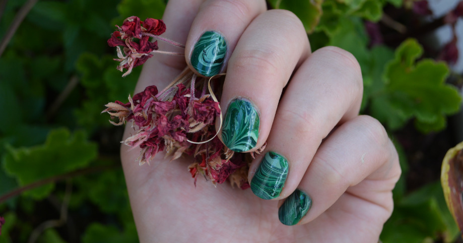 The Closet Historian: DIY Malachite Manicure