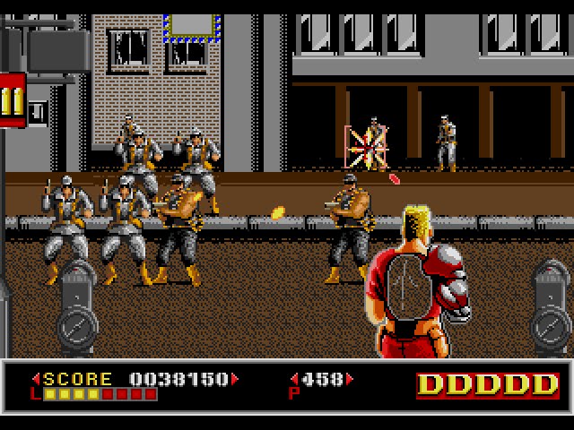 The Videogames Museum: DYNAMITE DUKE (MEGA DRIVE)