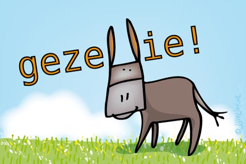 Juffrouw Ooievaar: Gezellie, ja toch ;)