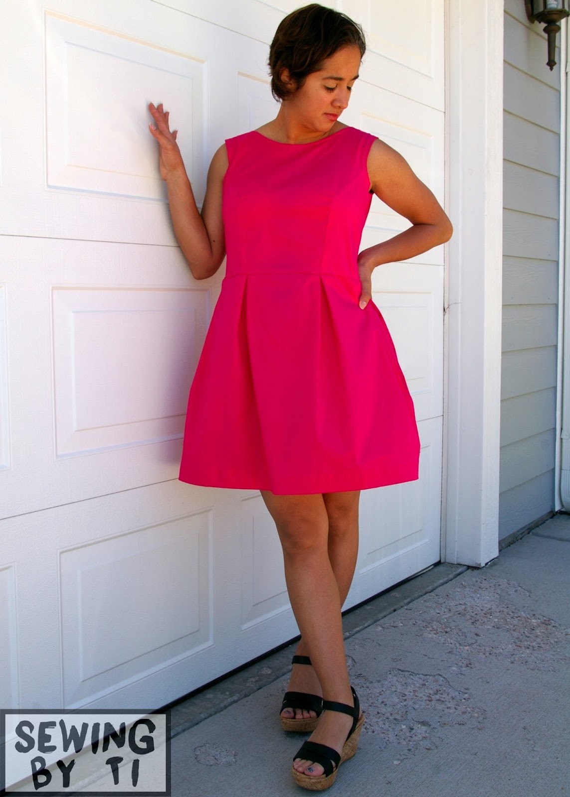 Blank Slate Patterns Shoreline Boatneck in Stretch Poplin - Sewing By Ti